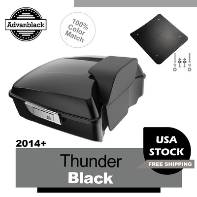 Thunder Black Chopped Tour Pack Trunk For 14+ Indian Chief/Challenger ...