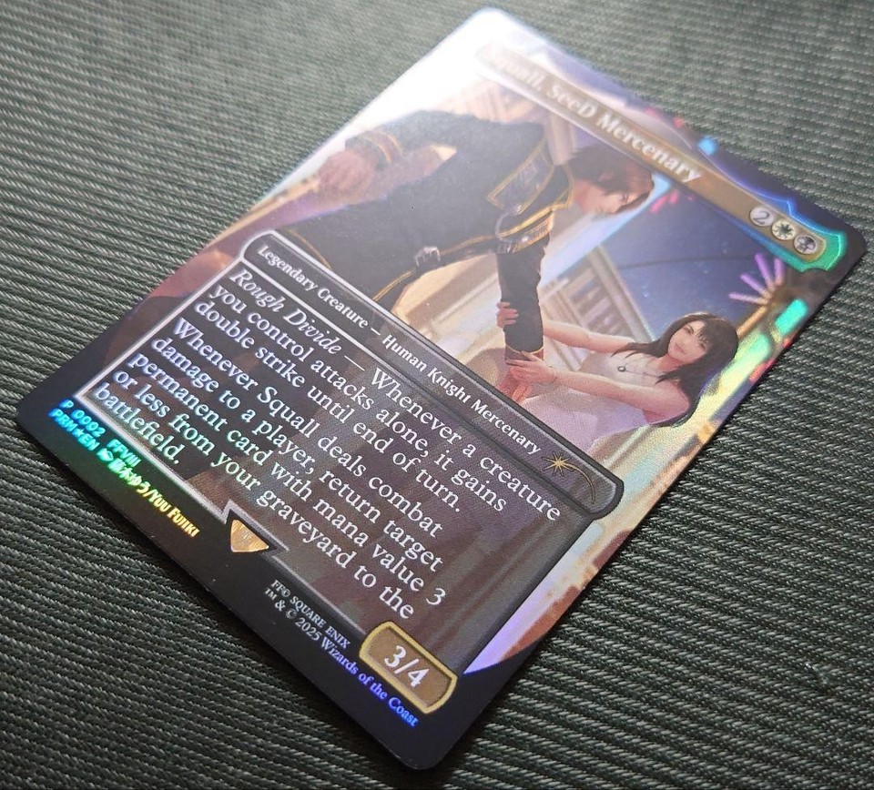 Mtg Rare Individual Winning Promo Seed Mercenary Squall Borderless Foil ...