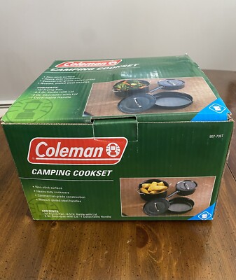 Coleman 6 pc Commercial Grade Non Stick Heavy Duty Camping Cook Set 807 ...
