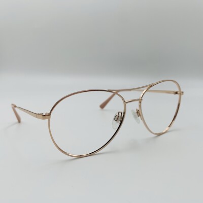SPECSAVERS eyeglasses ROSE GOLD ROUND PILOT glasses frame MOD: 30801332 ...