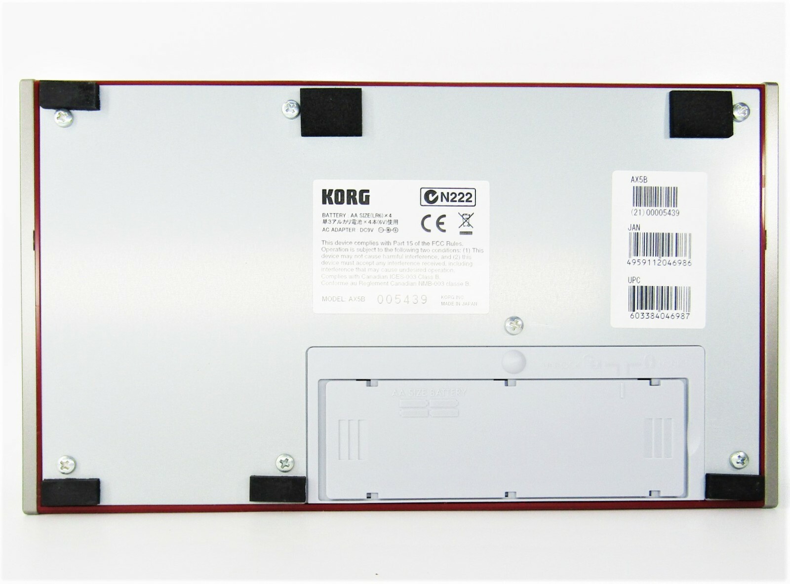 Korg Toneworks AX5B Bass Guitar Multi Effects Modeling Signal Processor ...