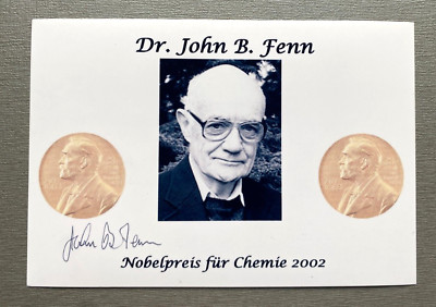JOHN B. FENN (†2010) Nobelpreis Chemie 2002 signed Foto 10x15 Autogramm ...