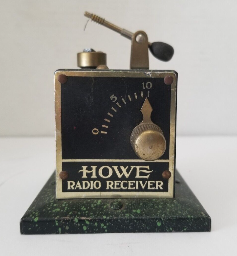 Vintage Antique Howe Crystal Radio Receiver Chicago IL USA Auto Product ...