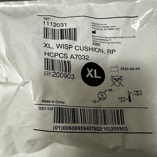 Philips Respironics Wisp XLarge Nasal Mask Cushion 606959407435 | eBay