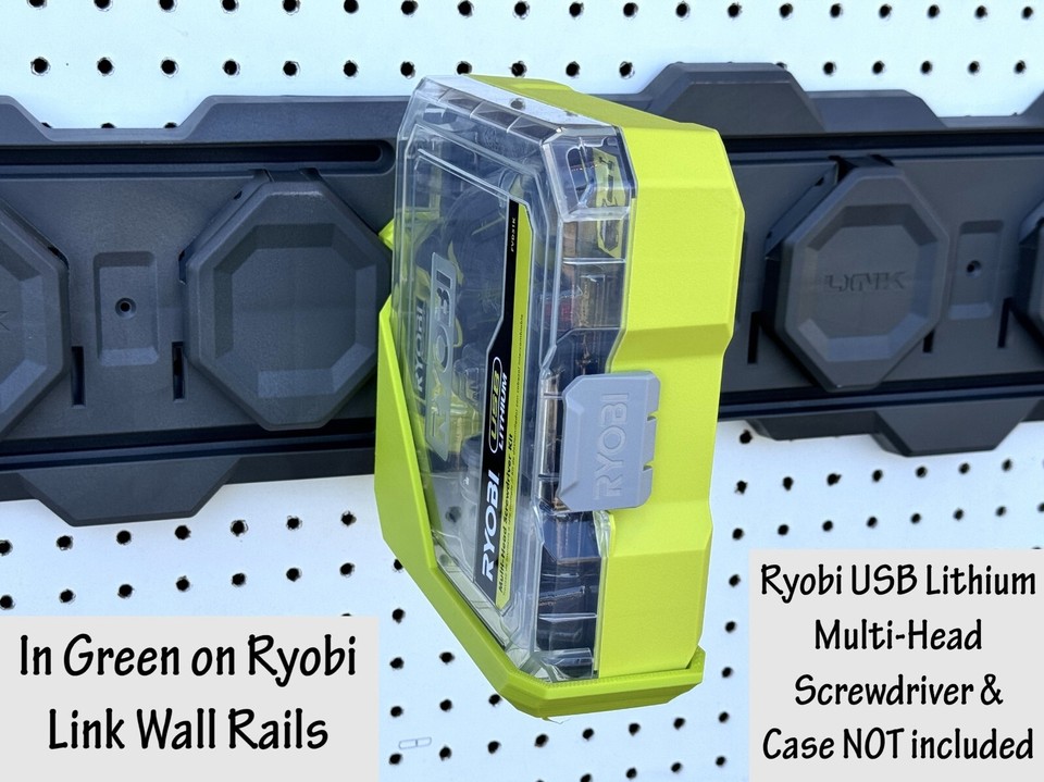 Black Holder for Ryobi USB Lithium Multi-Head Screwdriver Set &Case ...