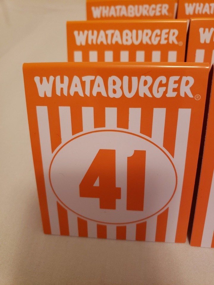 Individual WHATABURGER Restaurant Table Tent Numbers - Modern Glossy | eBay