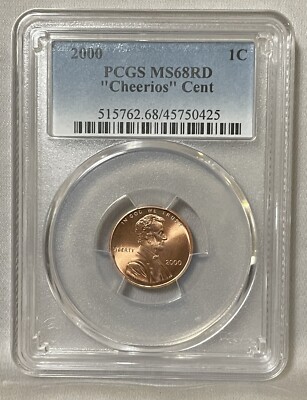 2000 Cheerios Cent PCGS MS68RD! Top Pop (one of 11) Very Nice For The ...
