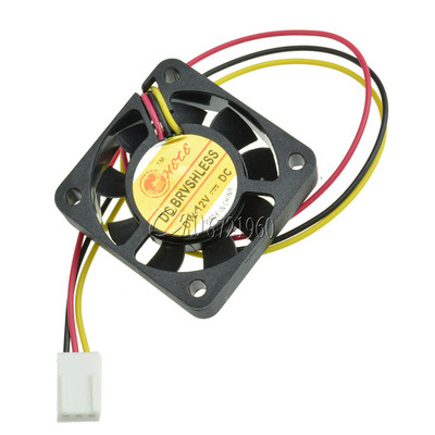 2PCS 12V 3Pin 40mm Mini DC Brushless Computer Cooler Cooling Fan PC ...