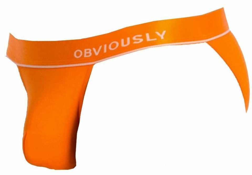 Obviously Mens PrimeMan AnatoMAX Bikini Brief - Orange | eBay UK