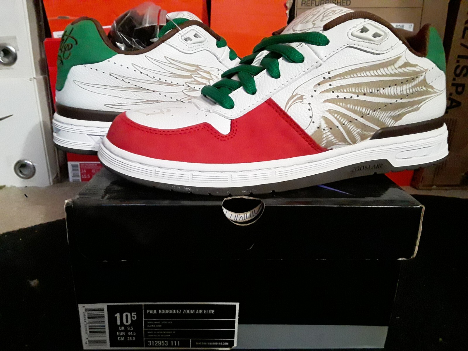 Size 10.5 - Nike Paul Rodriguez Zoom Air Elite Cinco De Mayo for sale ...