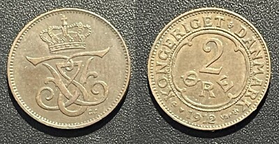 1912 Denmark 2 Ore | eBay