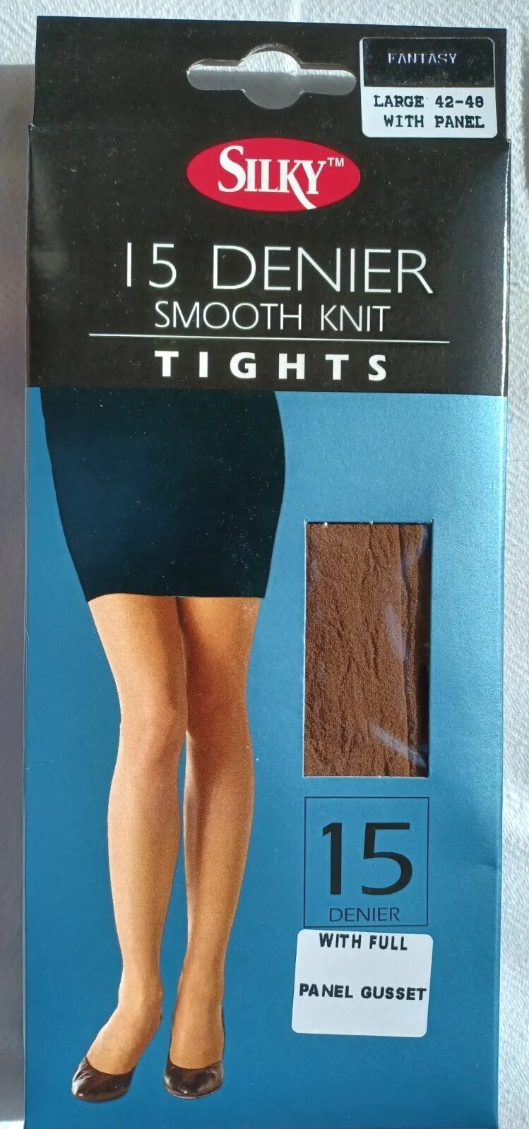 Ladies SILKY 15 Denier Fantasy Smooth Knit Tights Gusset 100% Nylon ...