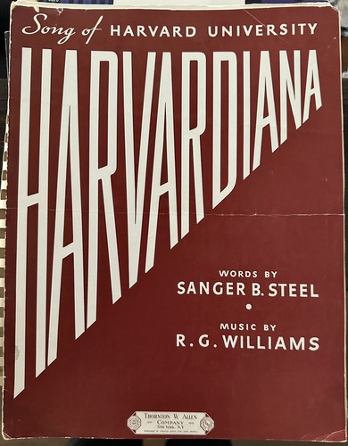 Harvardiana Vintage Sheet Music Song of Harvard University March | eBay