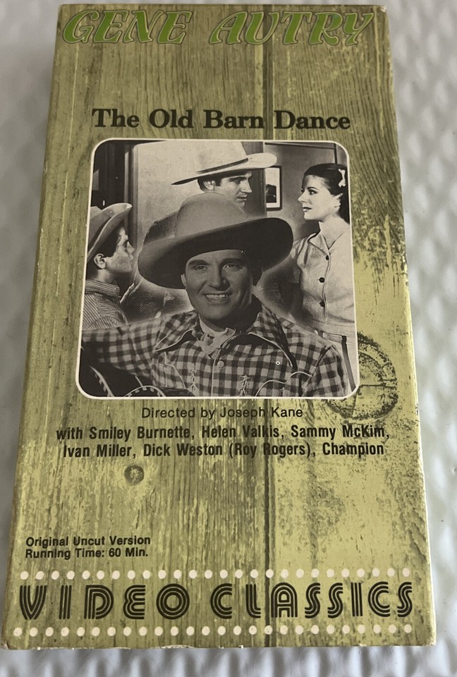 Gene Autry The Old Barn Dance With Roy Rogers VHS Video Movie Western ...