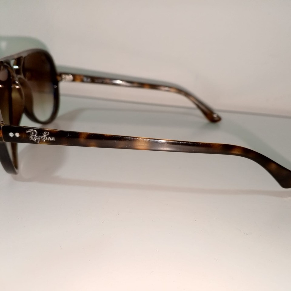 Ray Ban RB4125 CATS5000 710/51 2N Aviator Sunglasses Tortoise Brown ...