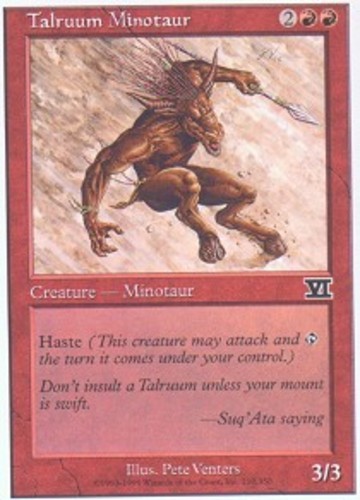Talruum Minotaur Light Play, English Magic the Gathering MTG 6th ...