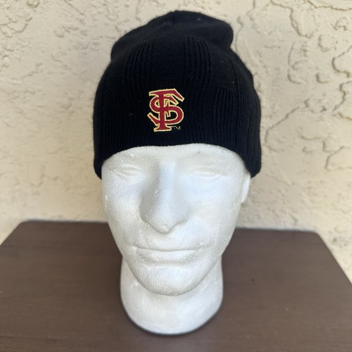 VINTAGE Starter Florida State Seminoles Cap Hat Womens Beanie Black Red ...