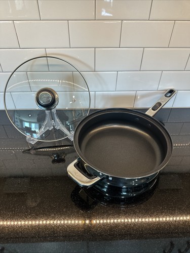 Oneida Immaculate 10” Non-Stick Deep Fry Pan Skillet & Lid 18/10 ...