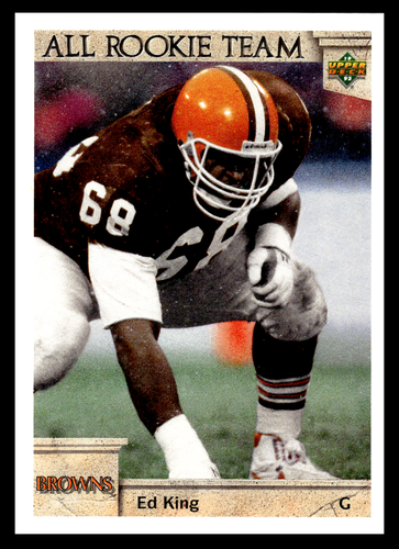 1992 Upper Deck Ed King #40 Cleveland Browns Rookie NFL Football | eBay