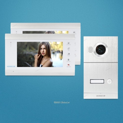 HOMSECUR 7" Wired Video Door Entry Phone Call System 1.3MP with Silver Camera | eBay Australia