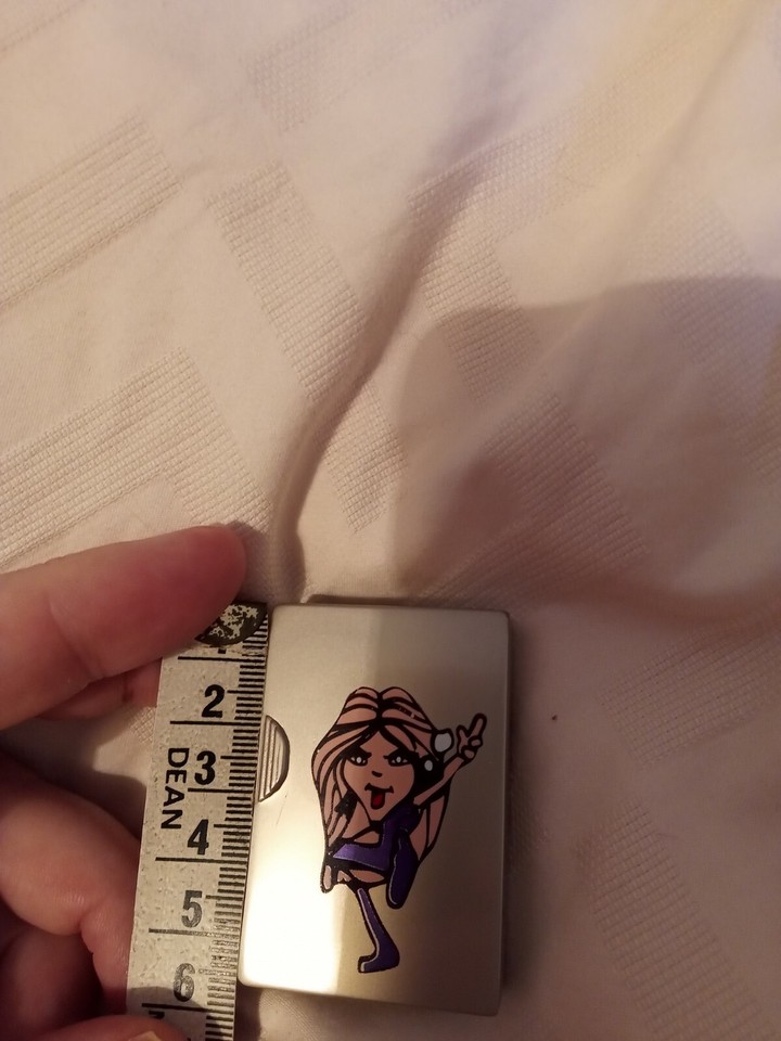 JAPANESE ANIME STYLE GIRL ART LIGHTER SLIDE COMPACT SQUARED DESIGN ...