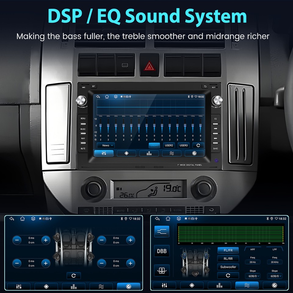 For VW Transporter T5 T4 Android Car Stereo Radio DAB+ GPS Sat Nav RDS ...