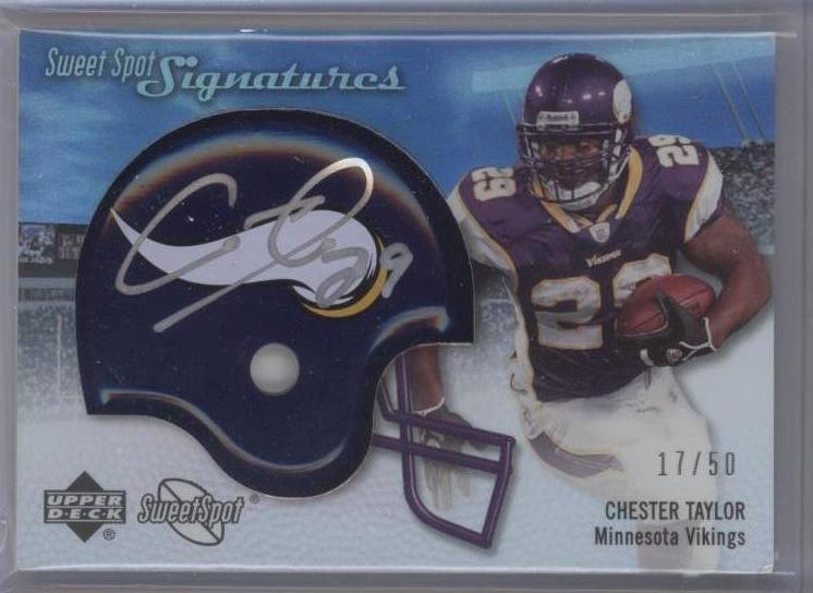 2007 NFL Sweet Spot - Signatures Tier 3 Chester Taylor #SSS-CT Silver ...