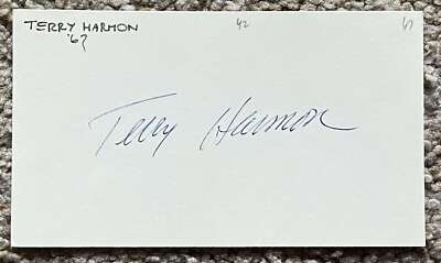 Terry Harmon signed card - Phillies debut 1967 - | eBay
