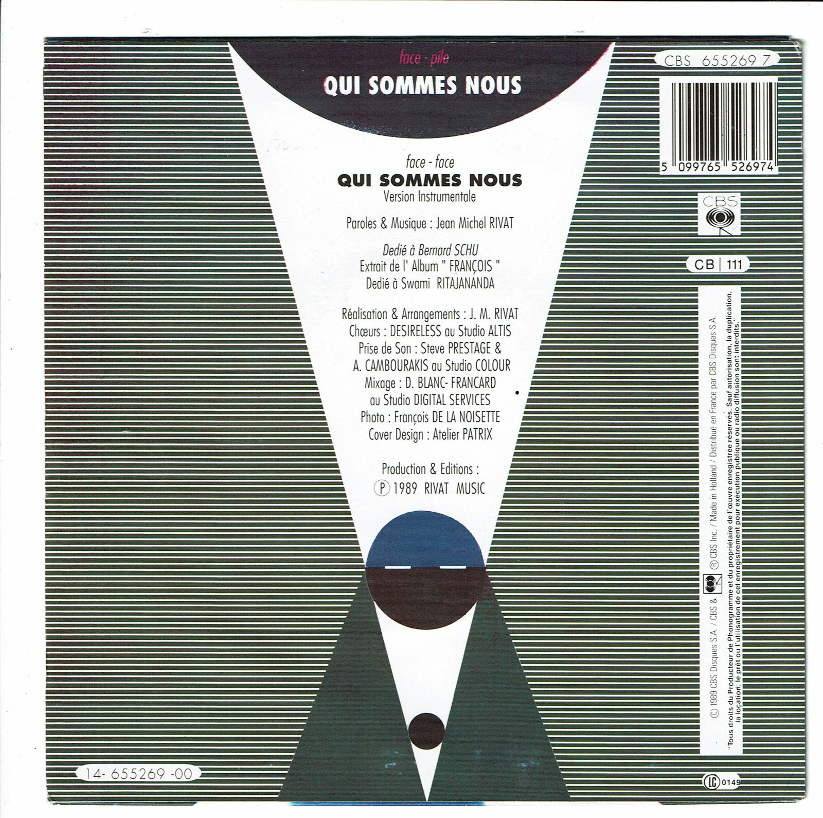 DESIRELESS Disque Vinyle 45T 7" SP QUI SOMMES-NOUS + Instrumentale CBS ...