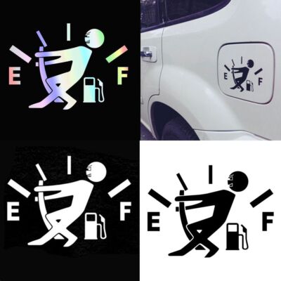 Gage Empty Sticker Fuel Tank Identification Fuel Guzzler Decal Car ...