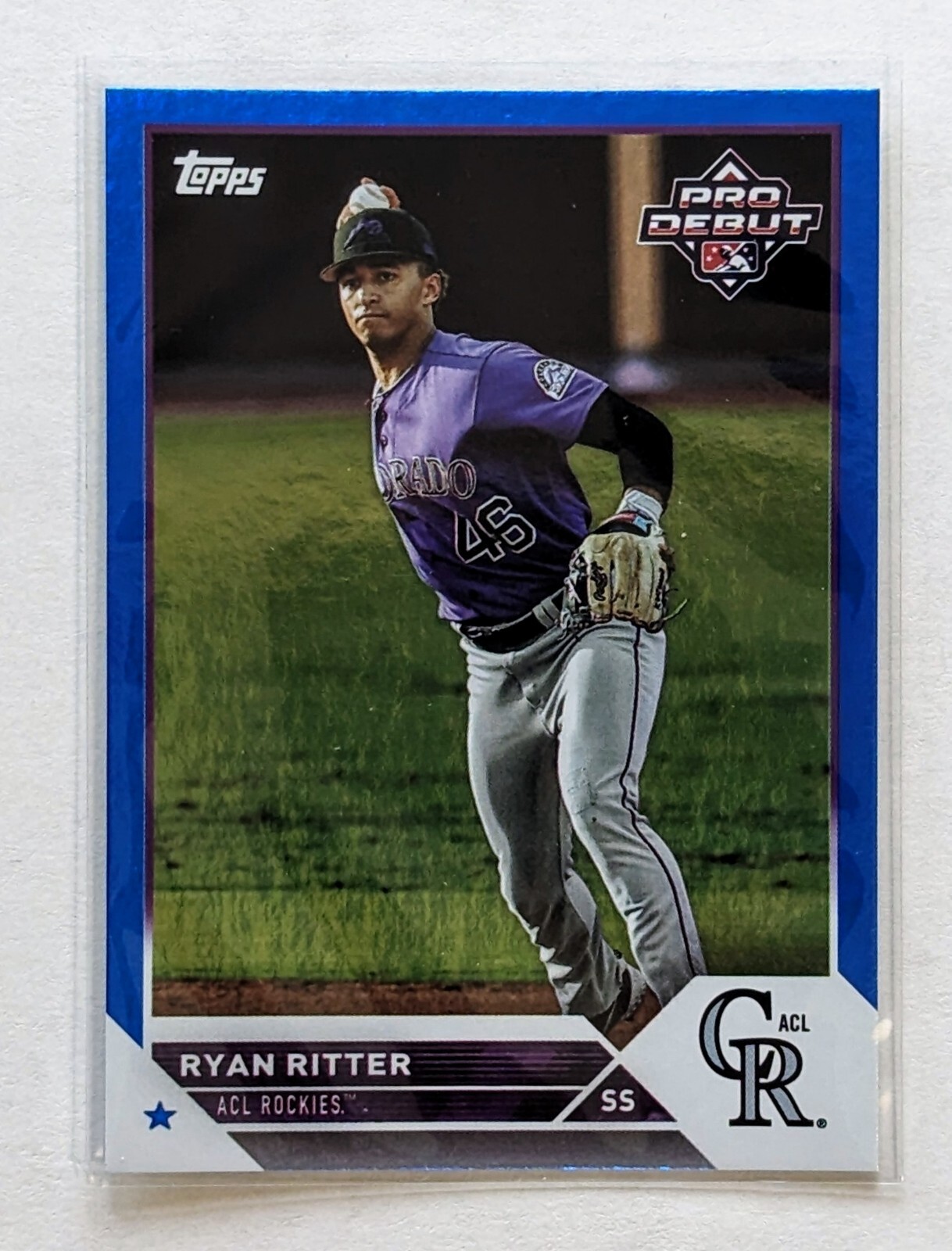 2023 Topps Pro Debut Ryan Ritter Blue Foil /150 #PD-122 Colorado ...