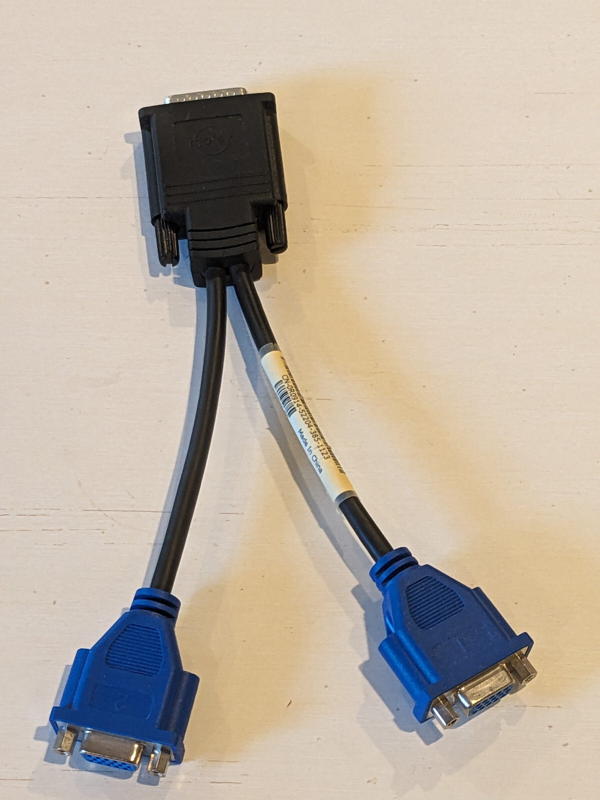 MOLEX DMS-59 TO VGA DUAL Y CABLE CN-0R0914-52204 15-PIN Dell Video for ...