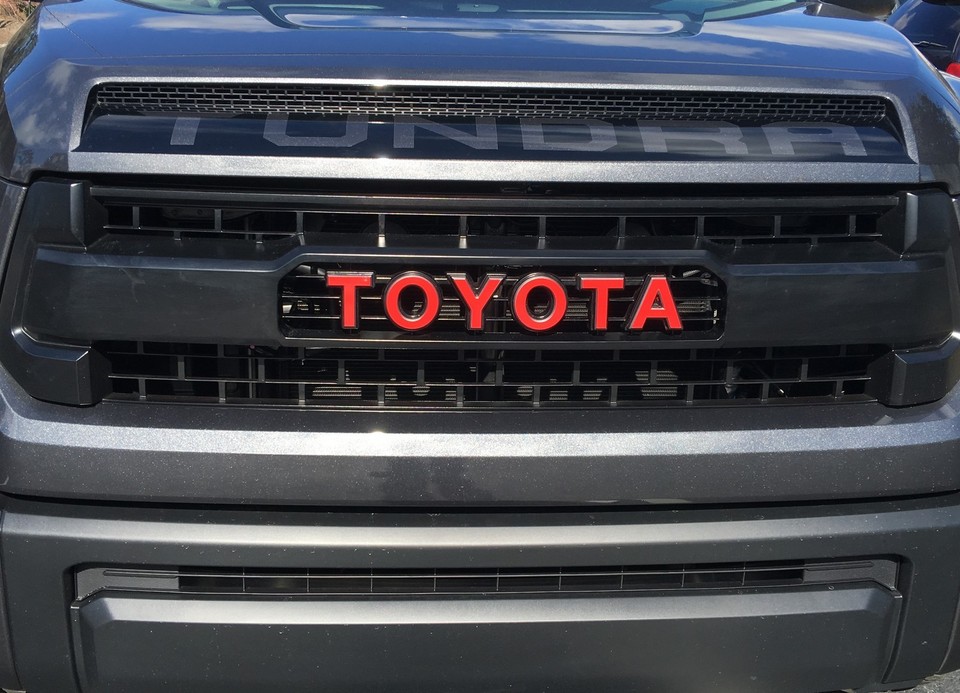 Toyota Tundra TRD PRO Grill Emblem Decal 2015 2016 2017 2018 2019 2020 ...