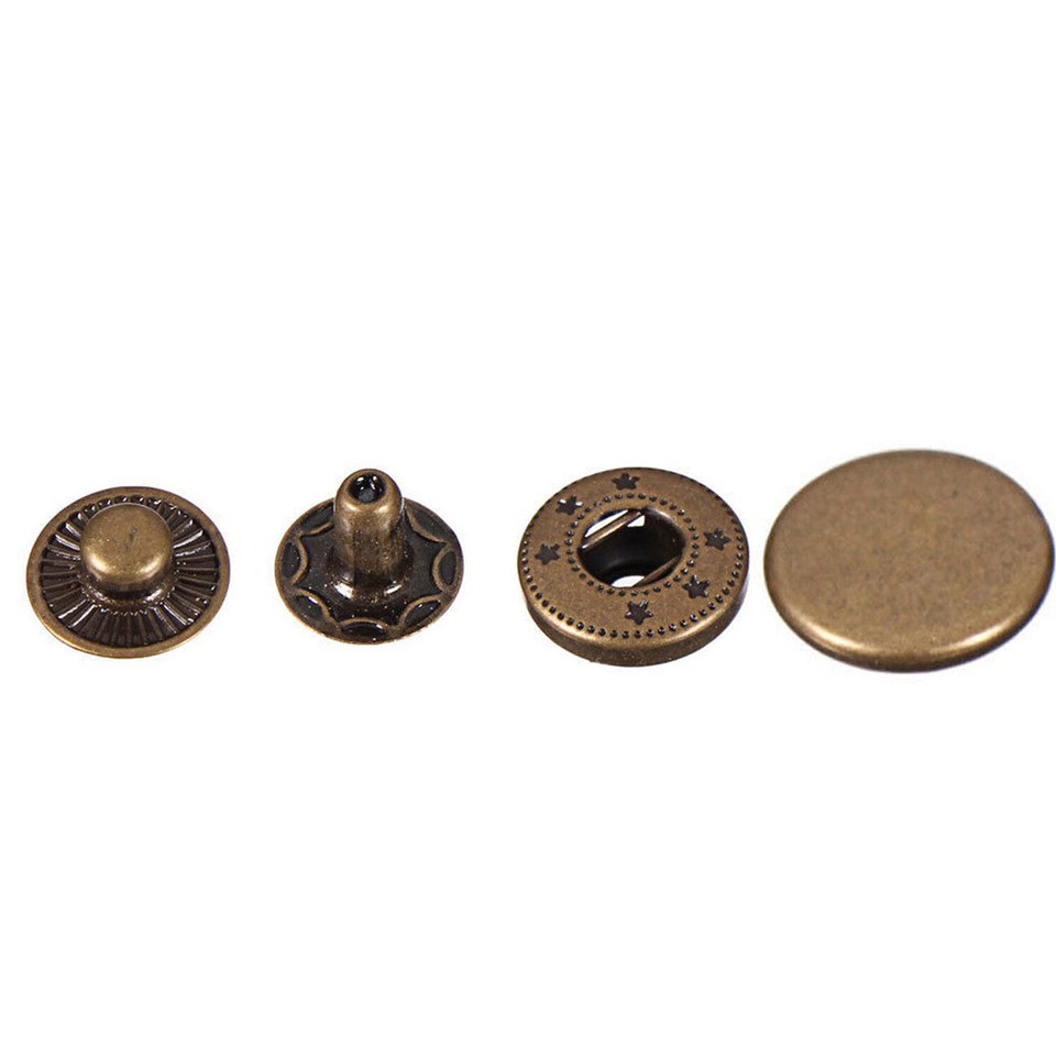 S Spring Press Studs Snap Fasteners for Leather Coats Handbags Clothing ...