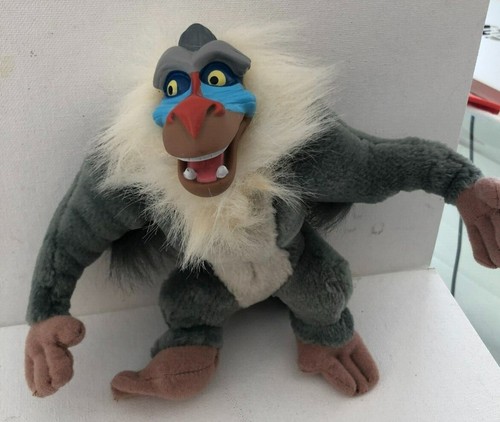 Disney Lion King 8" RAFIKI Plush Toy Mattel Bendable Arms Rare Vintage ...