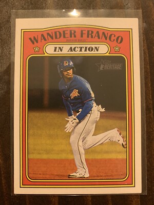 Wander Franco 2021 Topps Minor League Heritage In Action Card #188 ...