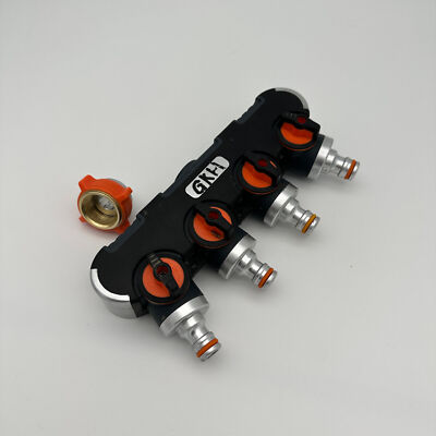 GRIFEMA 4-Wege-Verteiler, 3/4 Zoll und 1/2 Zoll Wasseranschluss ...