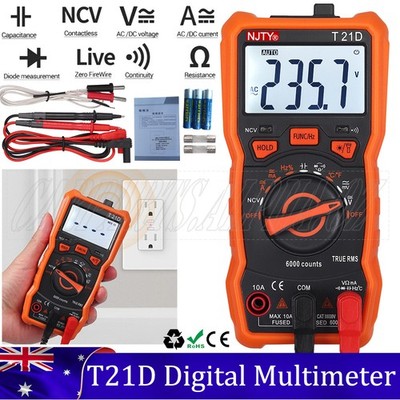LCD Digital Multimeter AC/DC Electrical Meter Voltmeter Current OHM ...