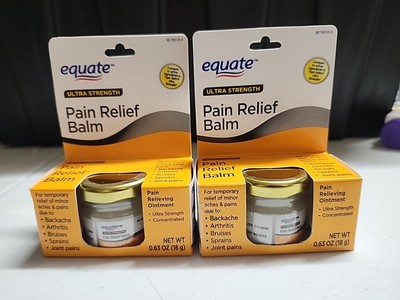 Lot 2 Equate Ultra-Strength Pain Relief Topical Balm Ointment - 0.63 oz ...