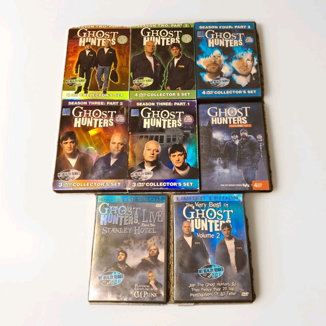 Ghost Hunters DVD Lot of Complete Seasons 2 & 3, S4 pt2, S9 pt1, Live ...