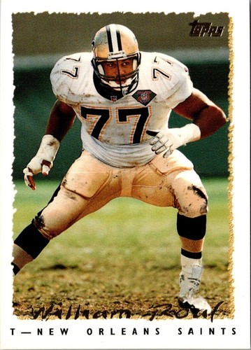 1995 Topps Factory Panthers William Roaf #106 New Orleans Saints ...