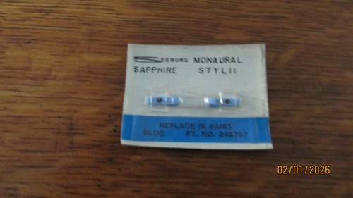 Seeburg Jukebox Original NOS Seeburg Sapphire Needles Pair New # 24679 ...