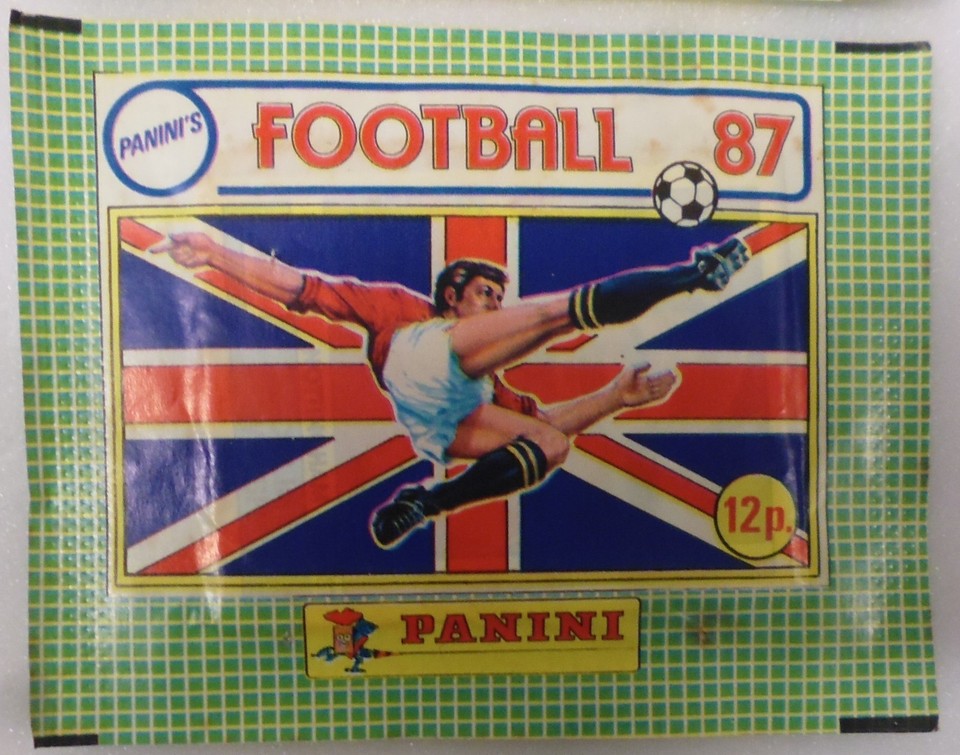 PANINI'S FOOTBALL 87 STICKER PACKET FIGURINE PANINI = 2 x UNOPENED ...