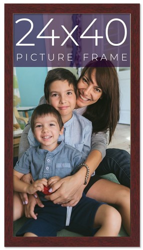 24x40 Frame Brown Solid Wood Picture Frame Width 0.75 Inches | Interior ...