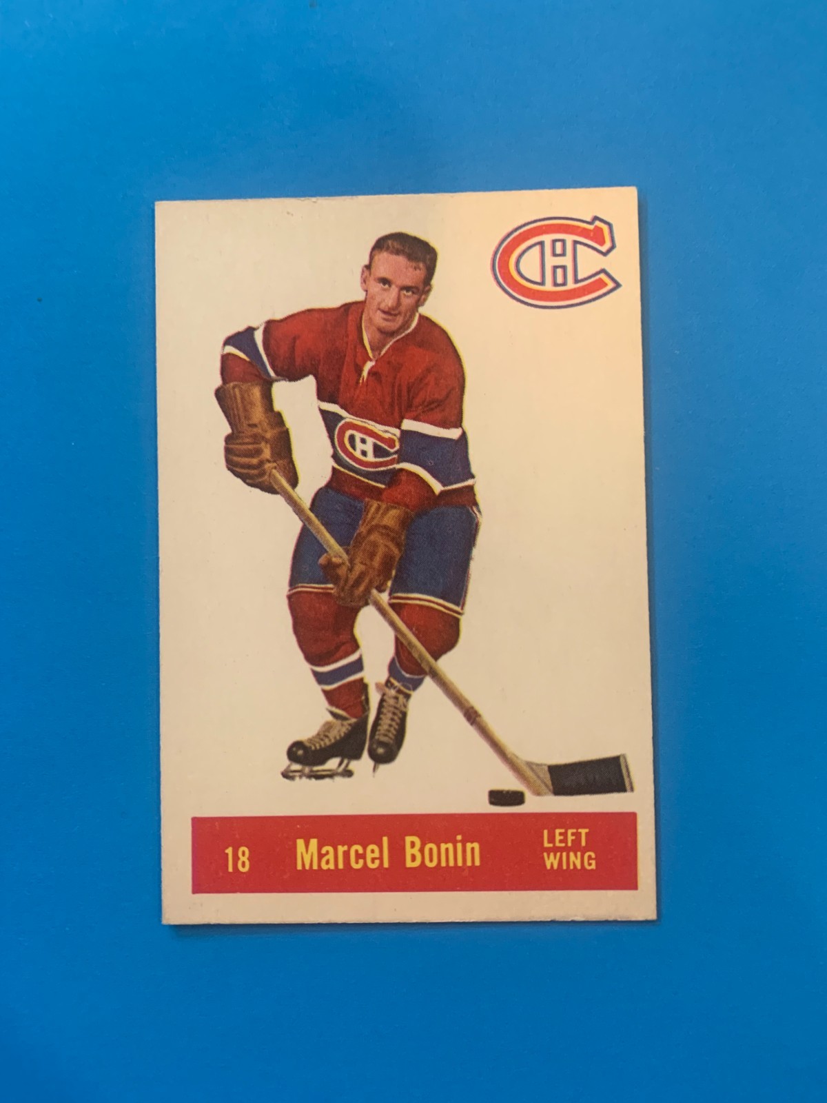 57/58 Parkhurst #M18 Marcel Bonin Montreal Canadiens NM | eBay