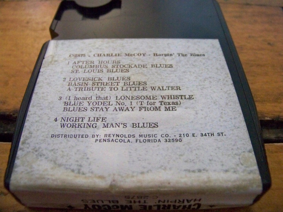 CHARLIE McCOY HARPIN' THE BLUES REYNOLDS MUSIC 8 TRACK TAPE C2875 ...