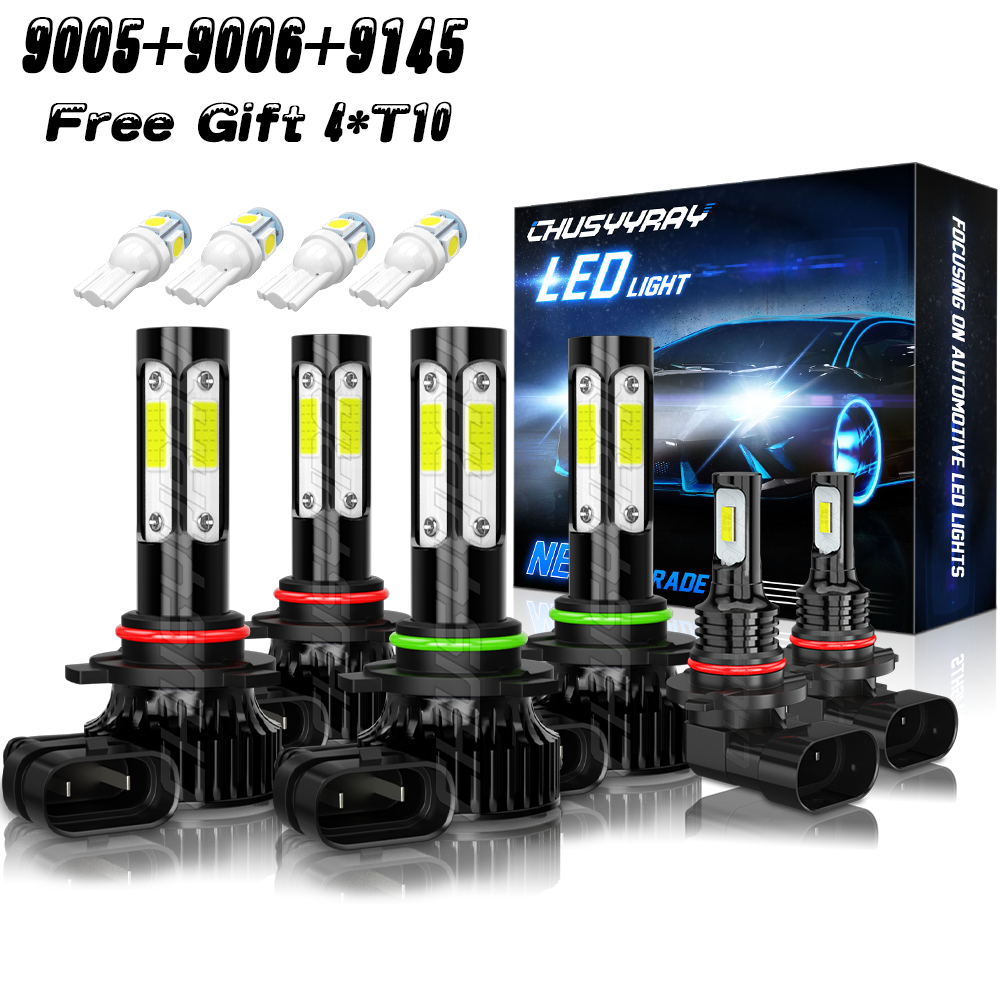 Fit 1998-2004 Lexus GS300 LED Headlights High Low + Fog Lights Bulbs ...