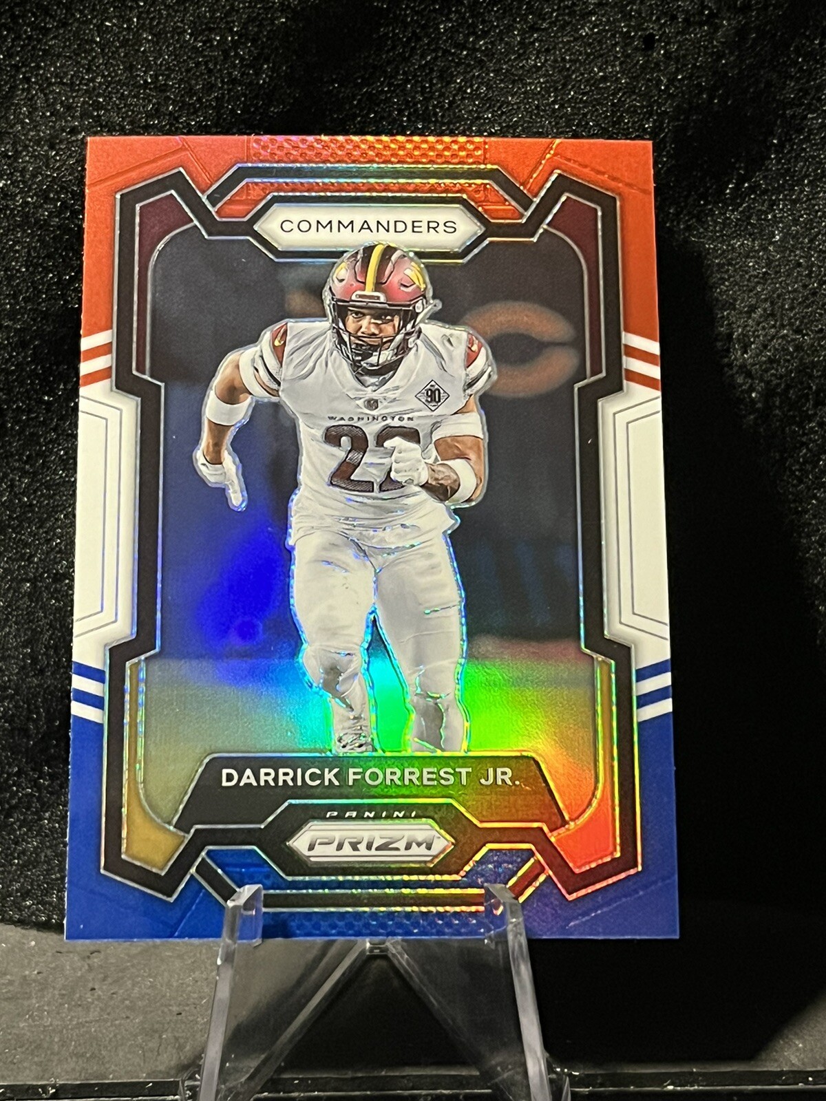 2023 Panini Prizm #296 Darrick Forrest Jr. Red White and Blue Prizm ...