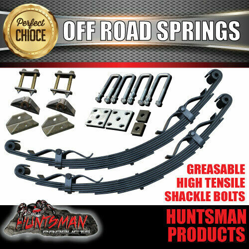 1400KG DIY Off Road Trailer Kit. Electric Brakes. Rebound Springs, Stub ...