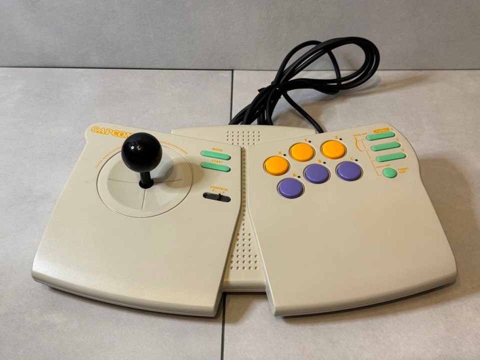 CAPCOM Power Stick Figter MEG DRIVE Open Box Unused Free Shipping 894-6 ...